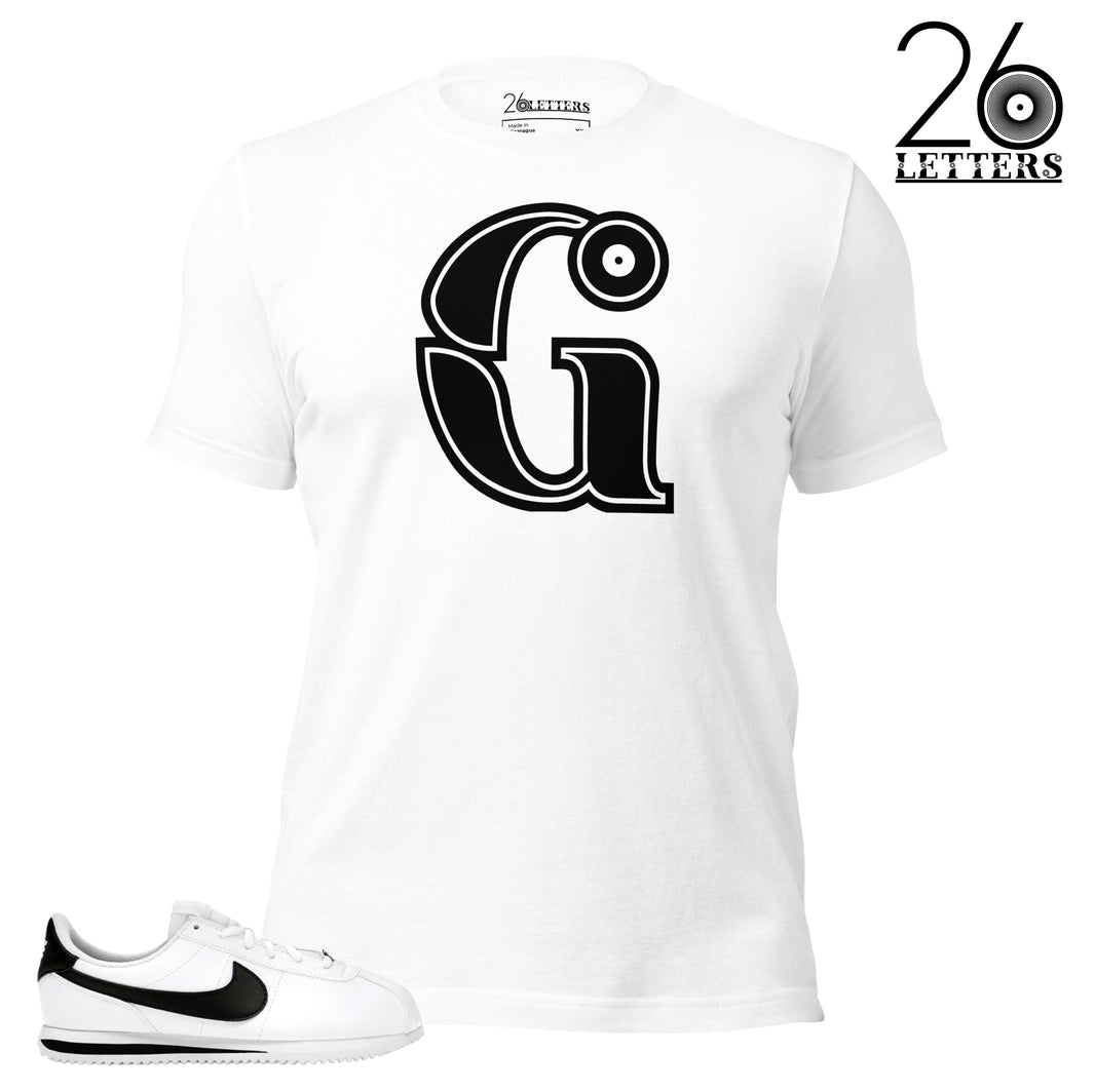 BLACK ON WHITE / T-SHIRT / A-Z from $23.99 USD – 26 LETTERS